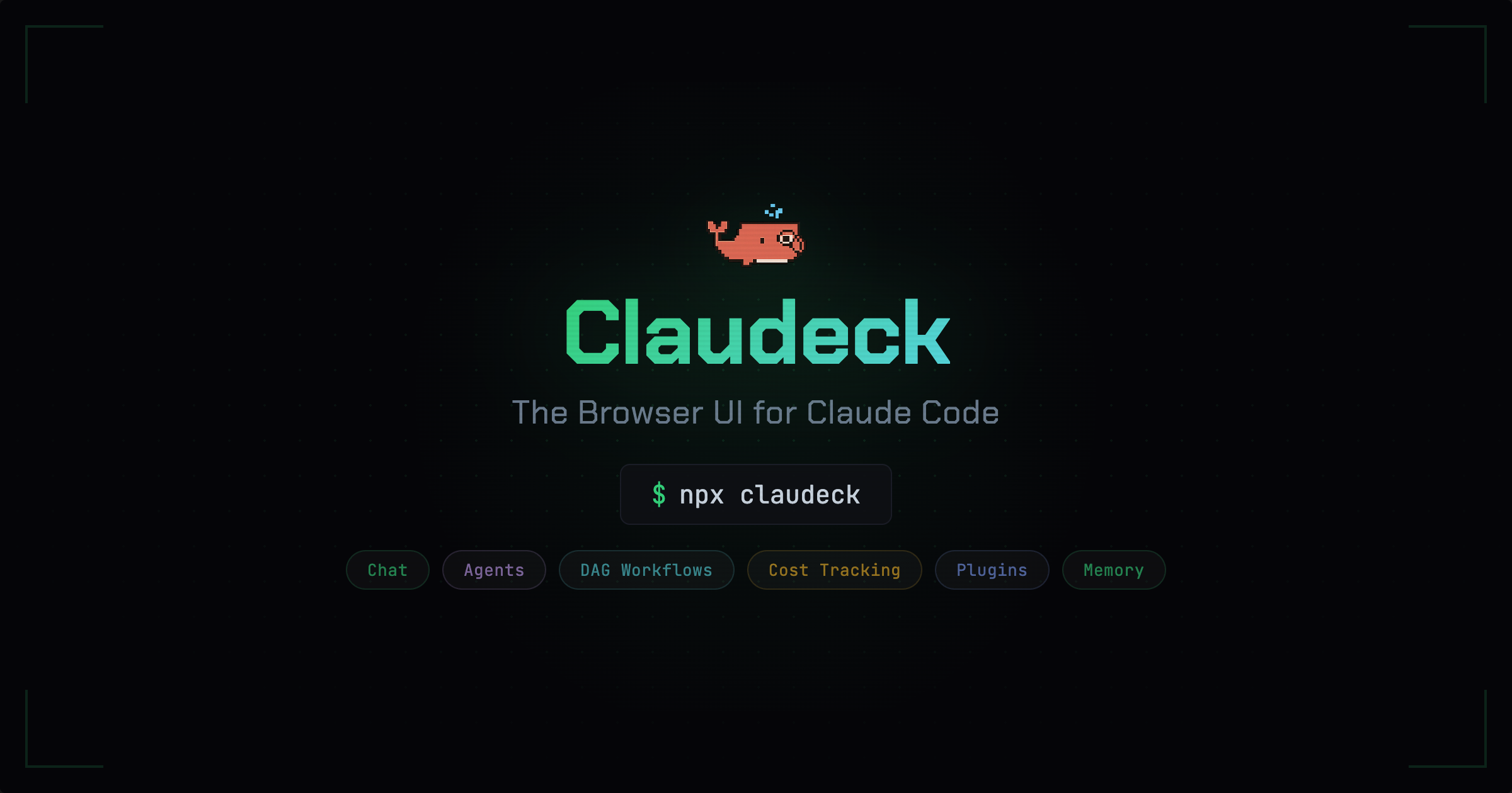 Claudeck — The Browser UI for Claude Code | Chat, Agents, Cost Tracking